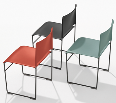 Arper launches lightweight, colorful, robust stacking chairs